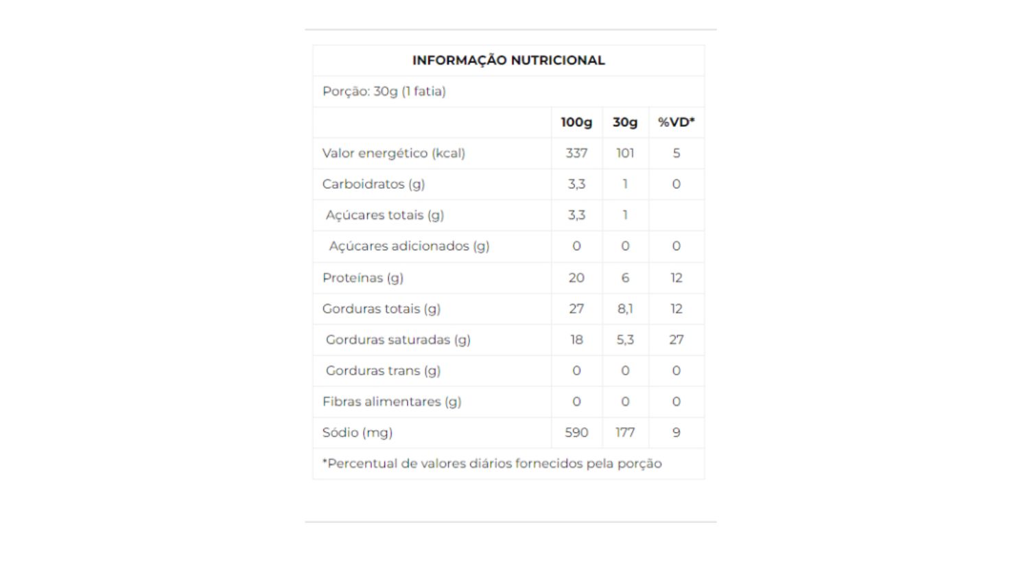 Queijo Minas Padrão Meia Lua | LPA